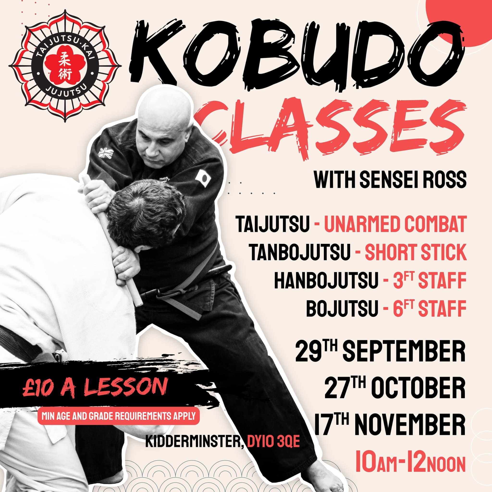 Kobudo Classes - Taijutsu Kai Schools of Jujutsu